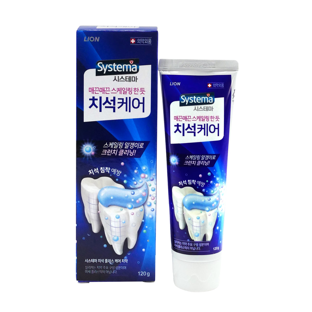 獅王 - CJ Lion Systema牙垢護理淨白牙膏 120克 (平行進口) – Woodsfield